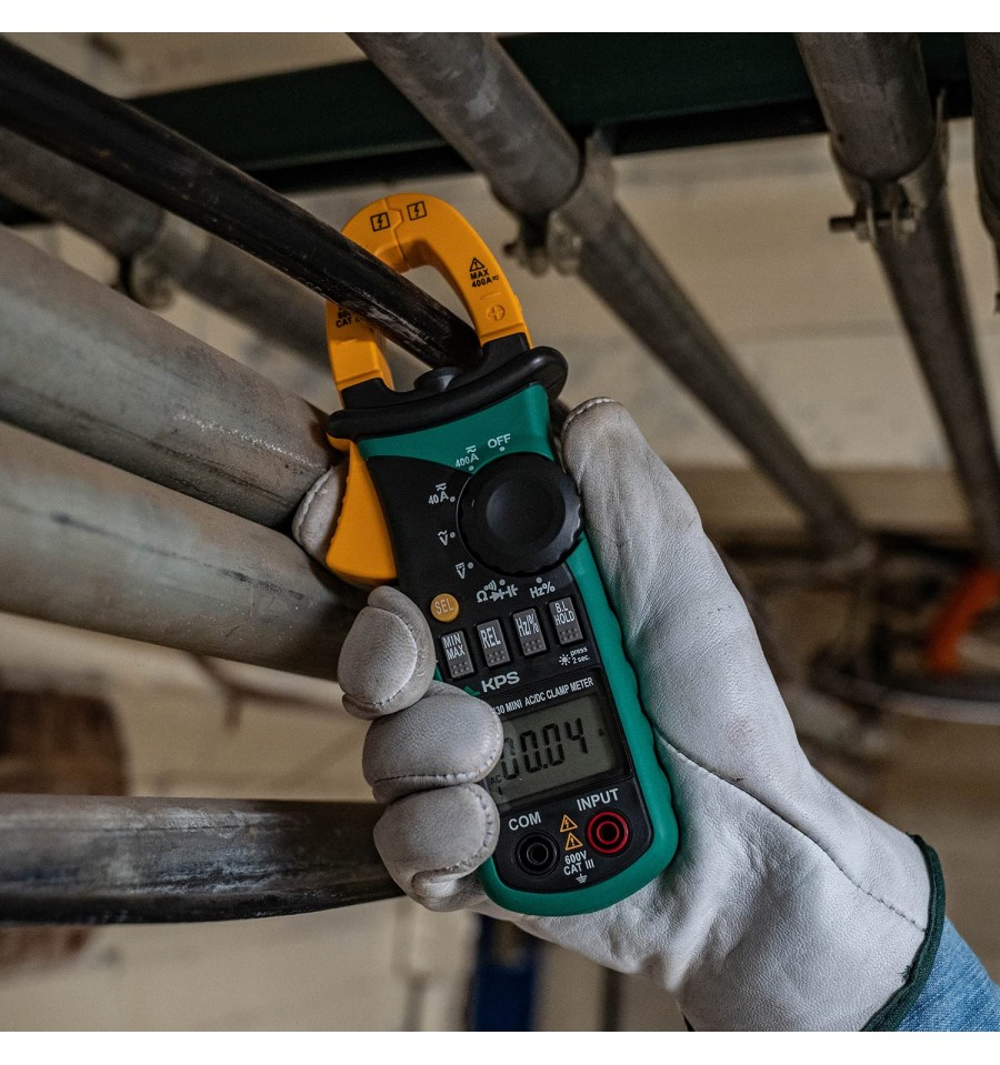 Pinza Amperometrica Professionale AC/DC 400A Tensione AC/DC 600V 4000 ...