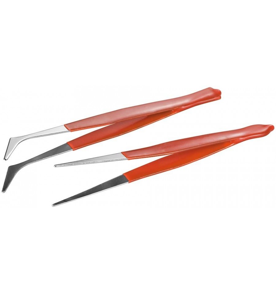 Set 2 pinzette di precisione con rivestimento isolante I-TOOL-SP-102 ...